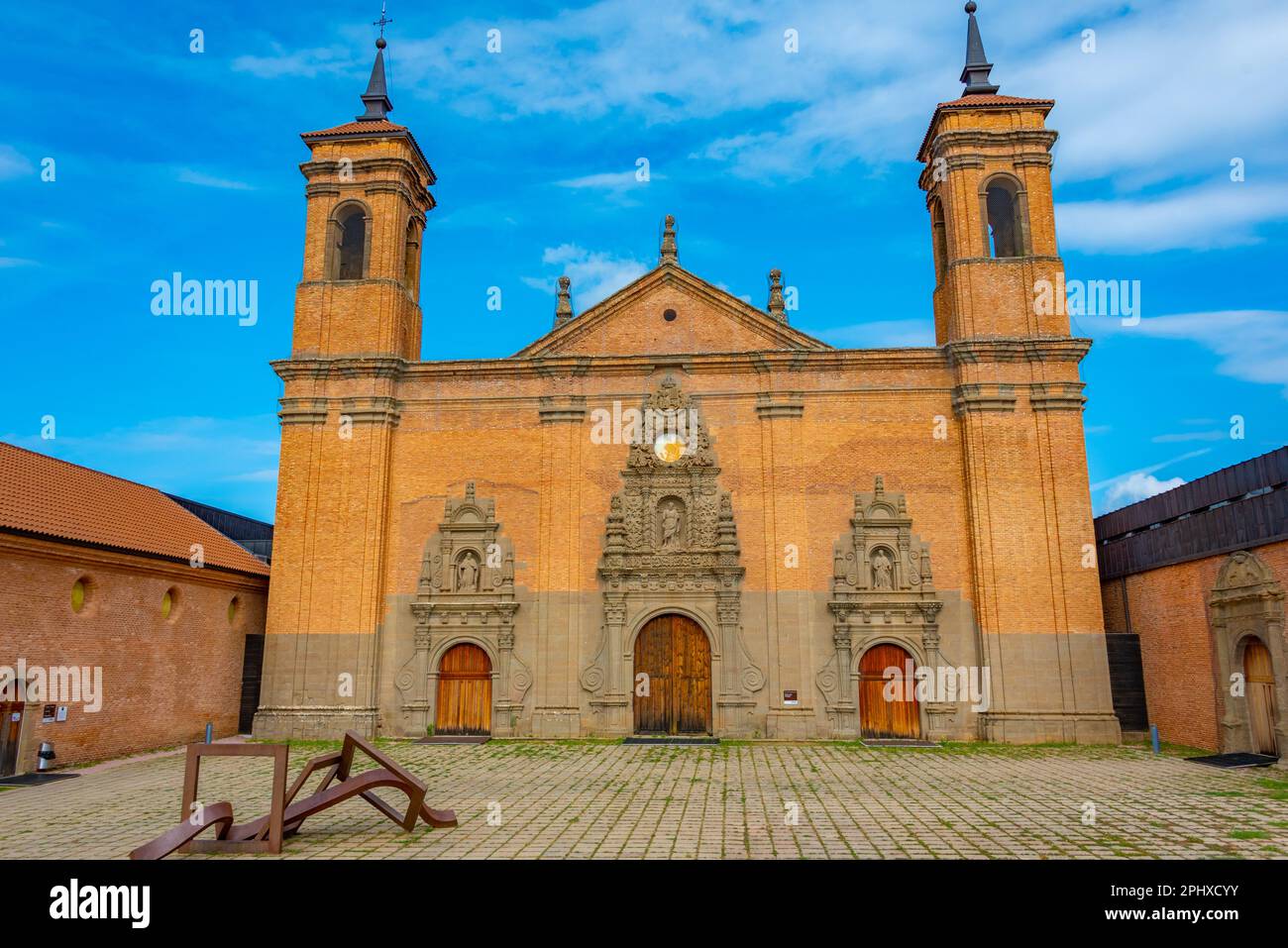 New monastery of San Juan de la Pena near Spanish town Jaca Stock Photo ...
