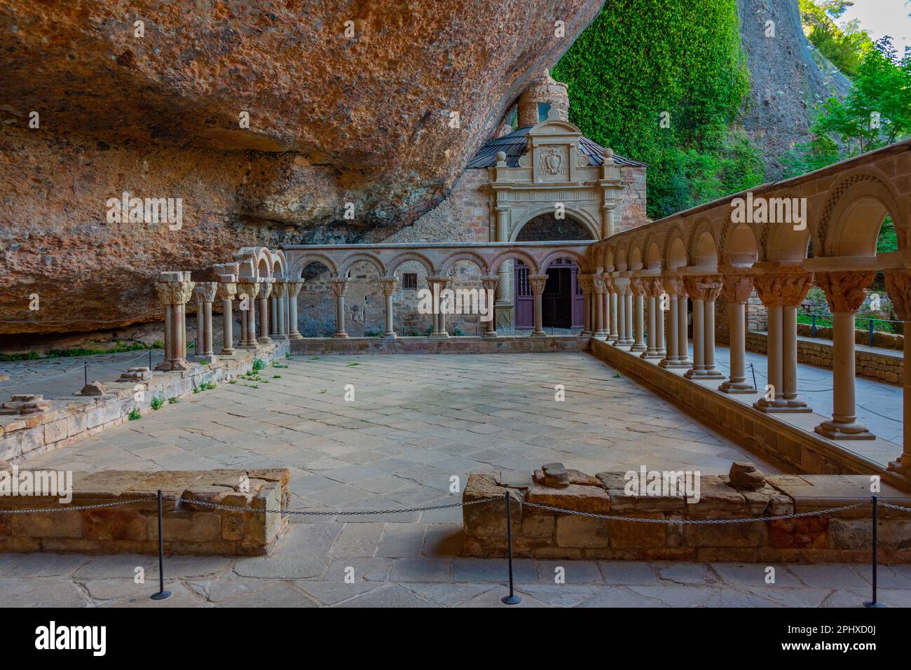 Monastery of San Juan de la Pena near Spanish town Jaca Stock Photo - Alamy