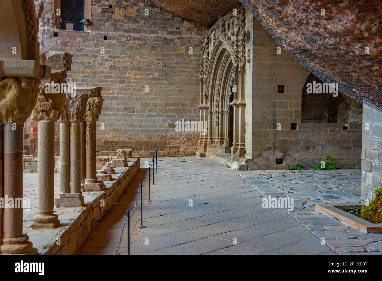 Monastery of San Juan de la Pena near Spanish town Jaca Stock Photo - Alamy