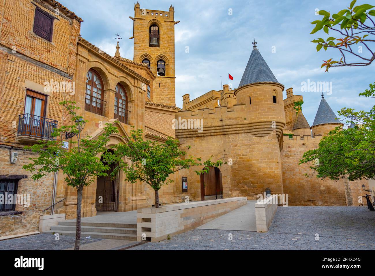 Royal Palace of Olite in Spain Stock Photo - Alamy