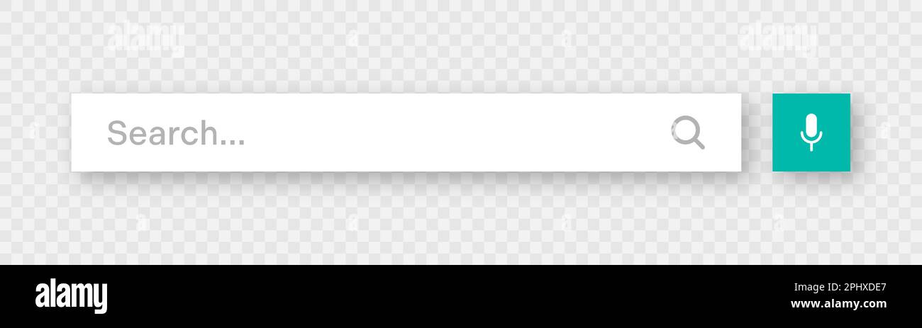 Search bar template. Internet browser engine with search box, address ...