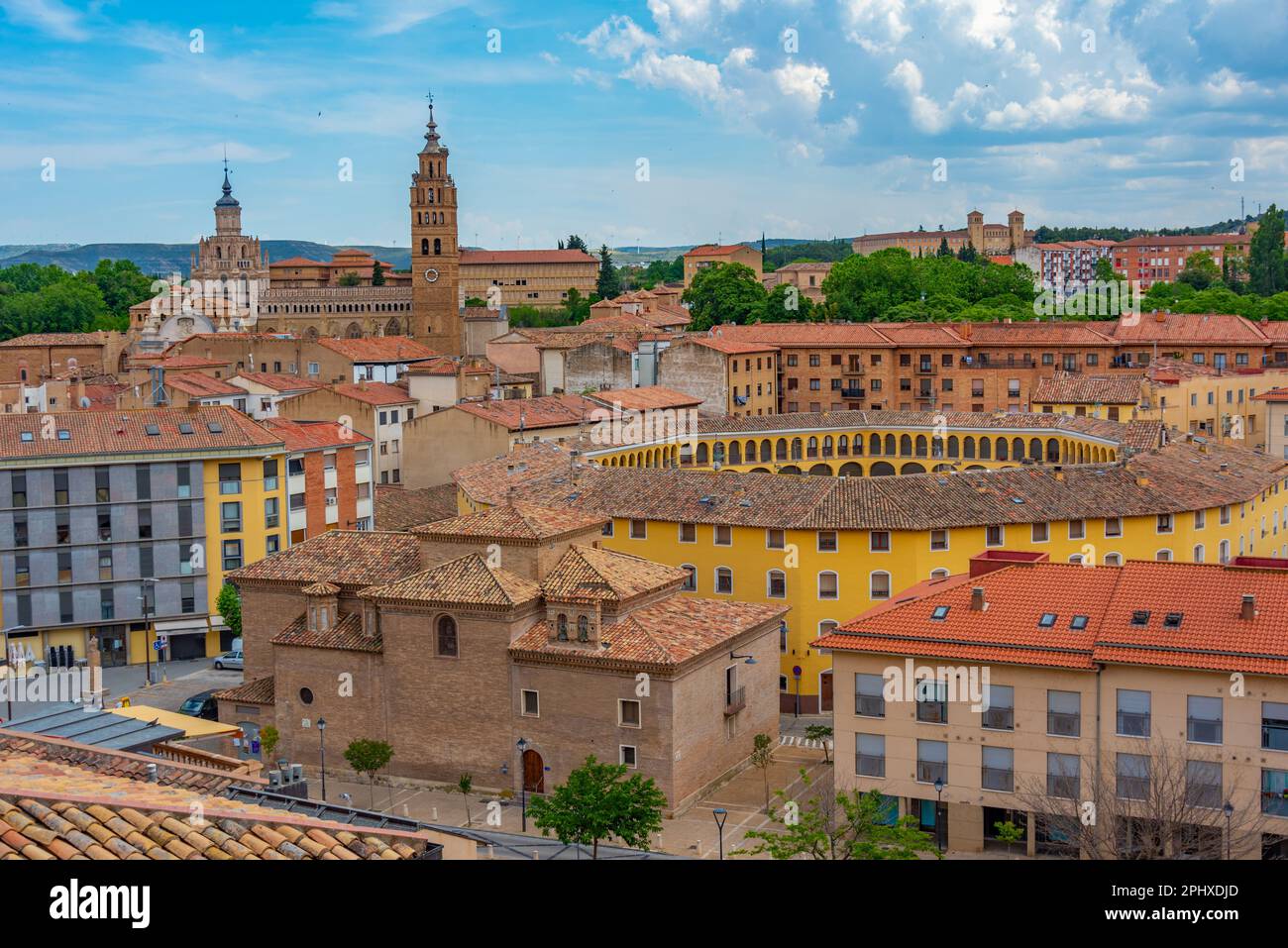 Panorama view of Spanish town Tarazona Stock Photo - Alamy