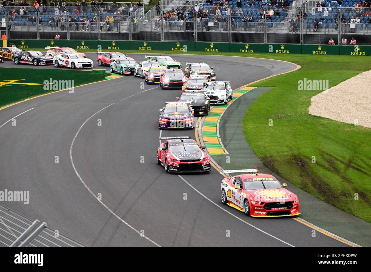 Anton De Pasquale of Shell V-Power Racing leads at the start of Race ...