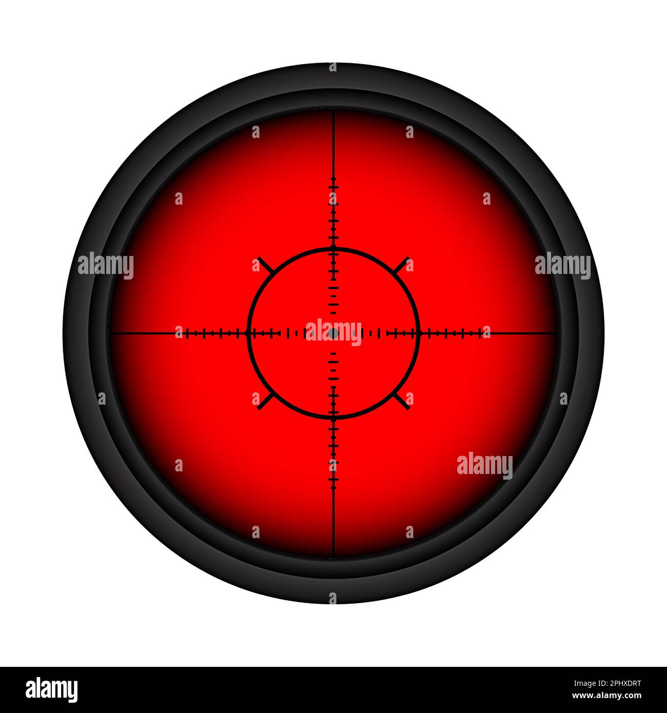 Sniper Scope Crosshairs Red