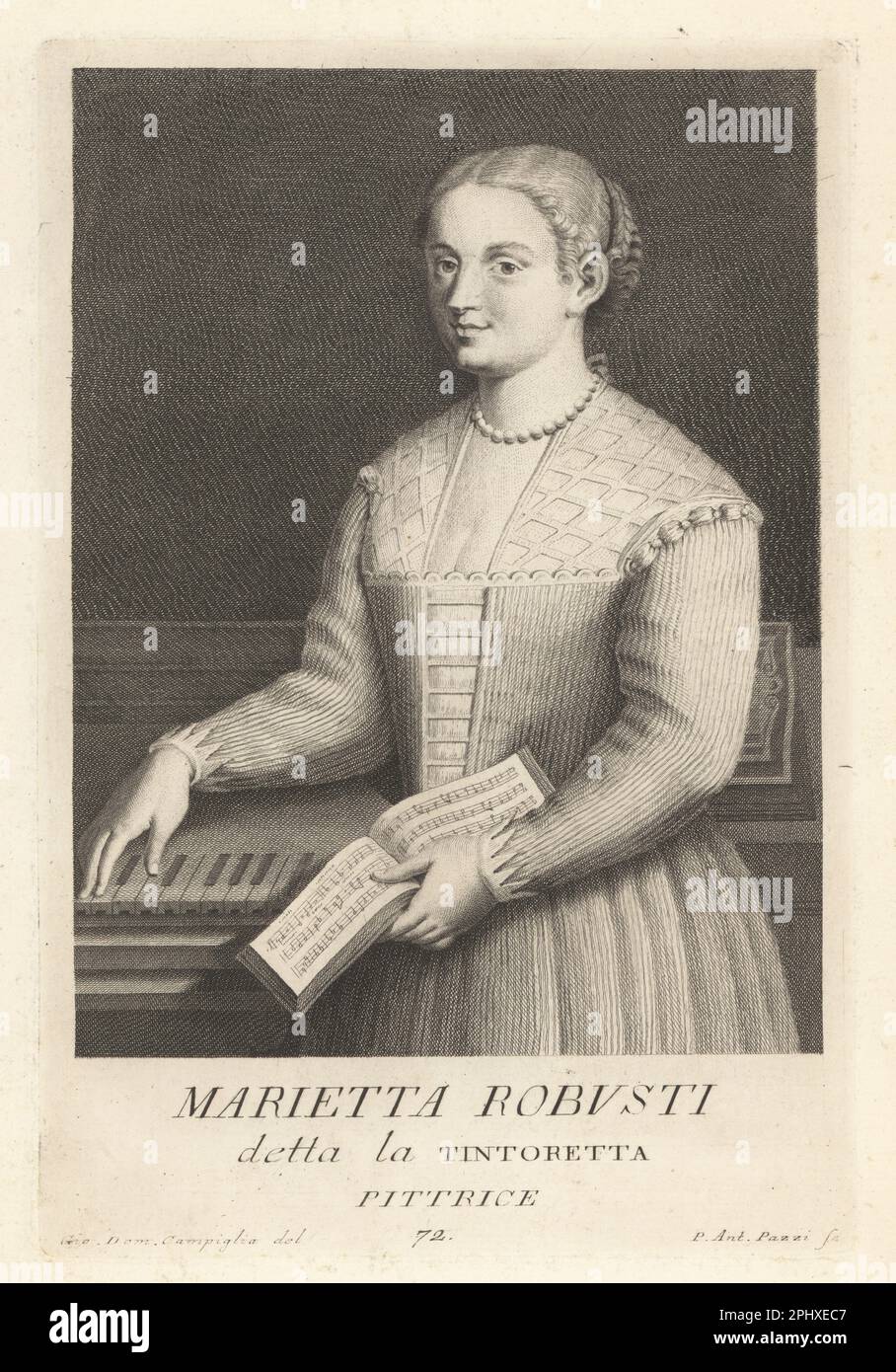 Marietta Robusti, Venetian portrait painter of the Renaissance period ...