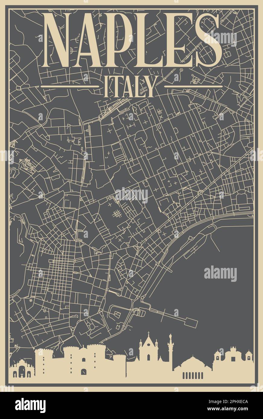 Naples poster hi-res stock photography and images - Alamy