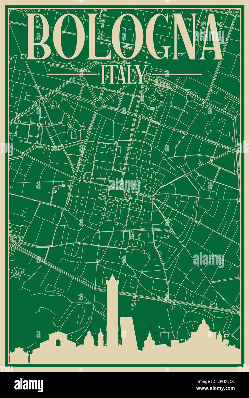 Bologna street Stock Vector Images - Alamy