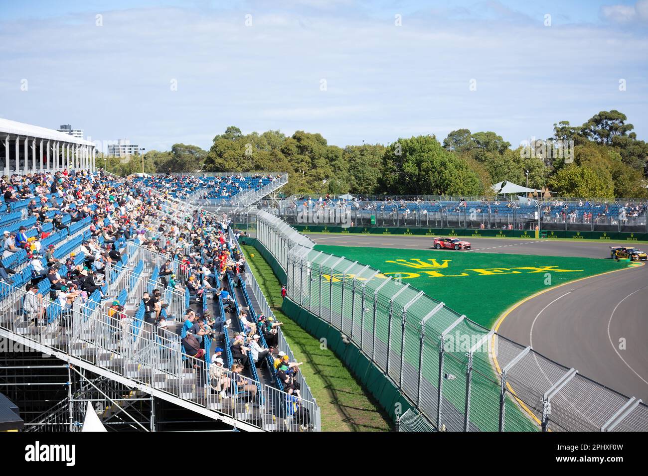Melbourne, Australia, 30 March, 2023. Formula 1 fans are seen in the ...