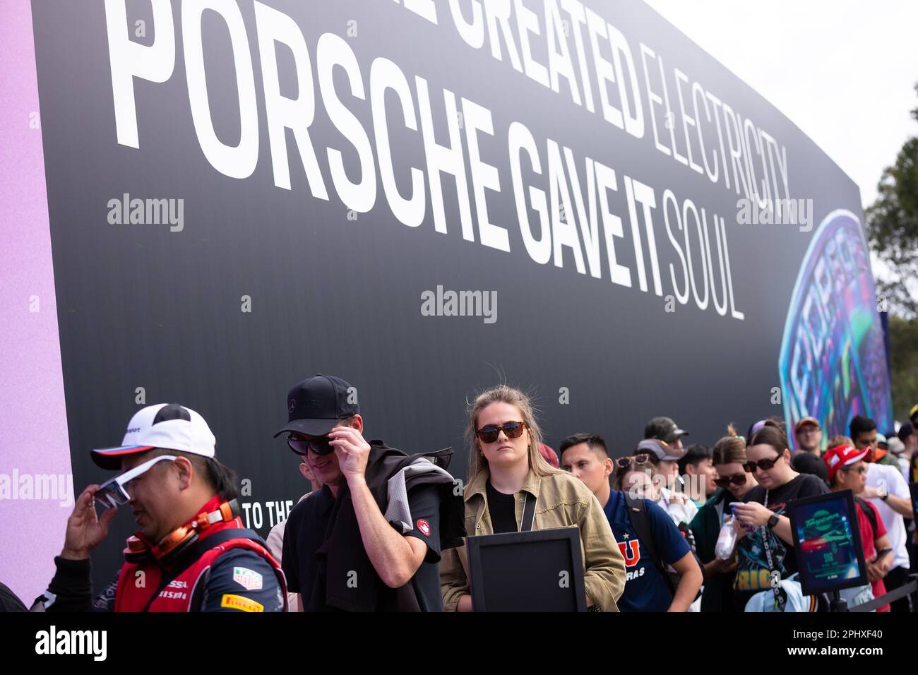 Melbourne, Australia, 30 March, 2023. Formula 1 fans are seen enjoying ...