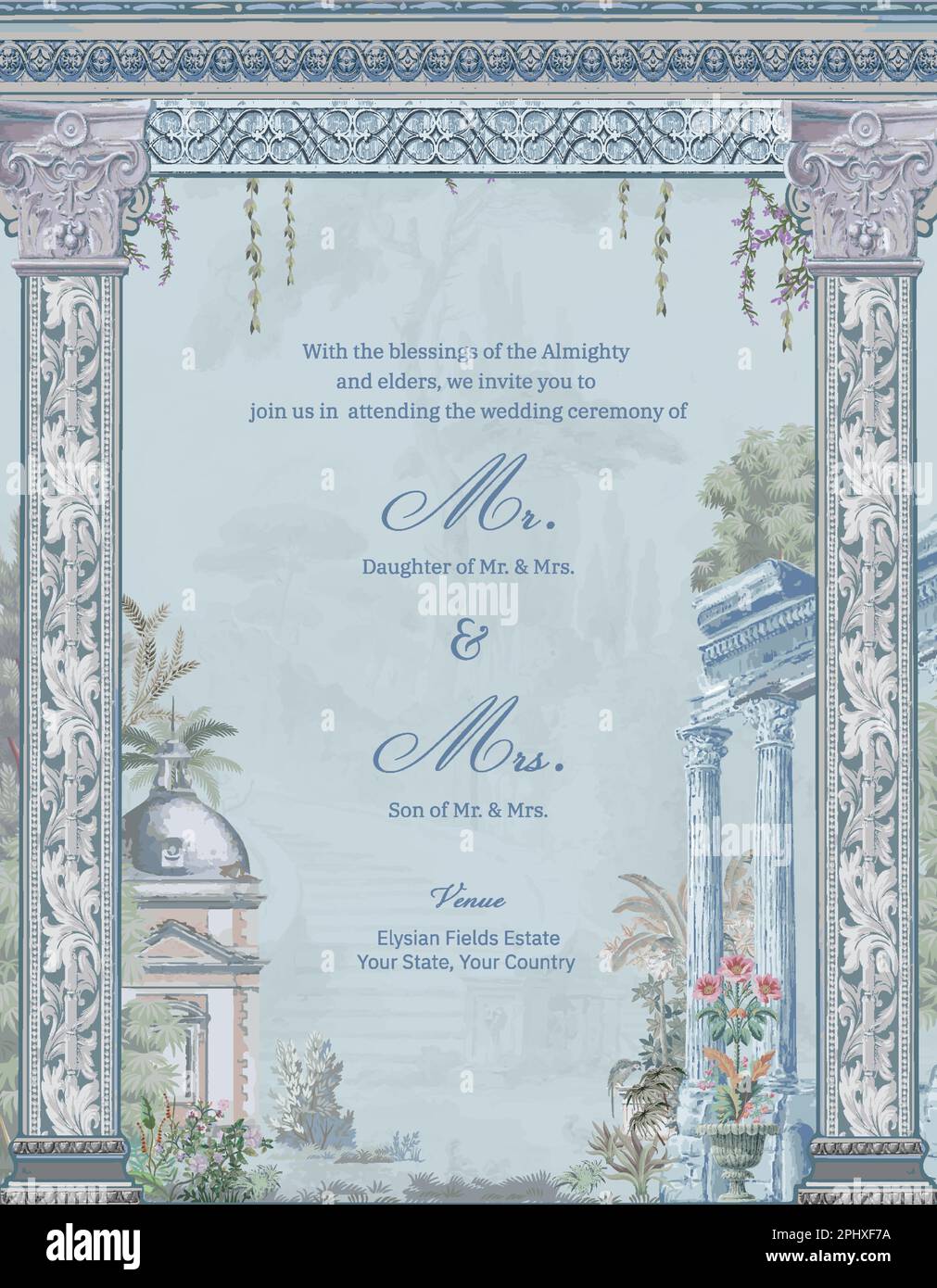 Royal wedding theme Stock Vector Images - Alamy