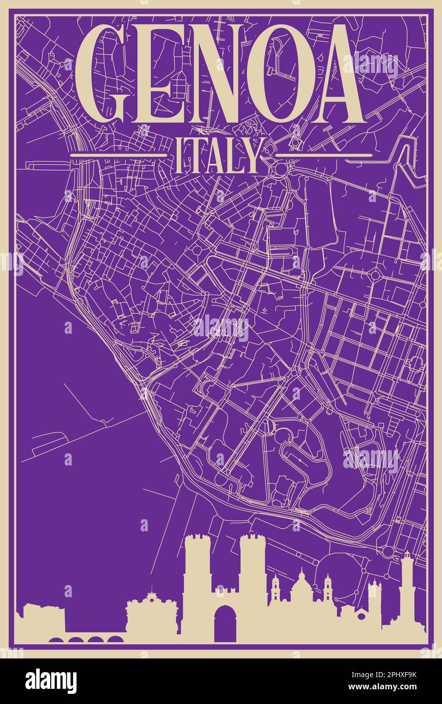 Genoa and italy Stock Vector Images - Alamy