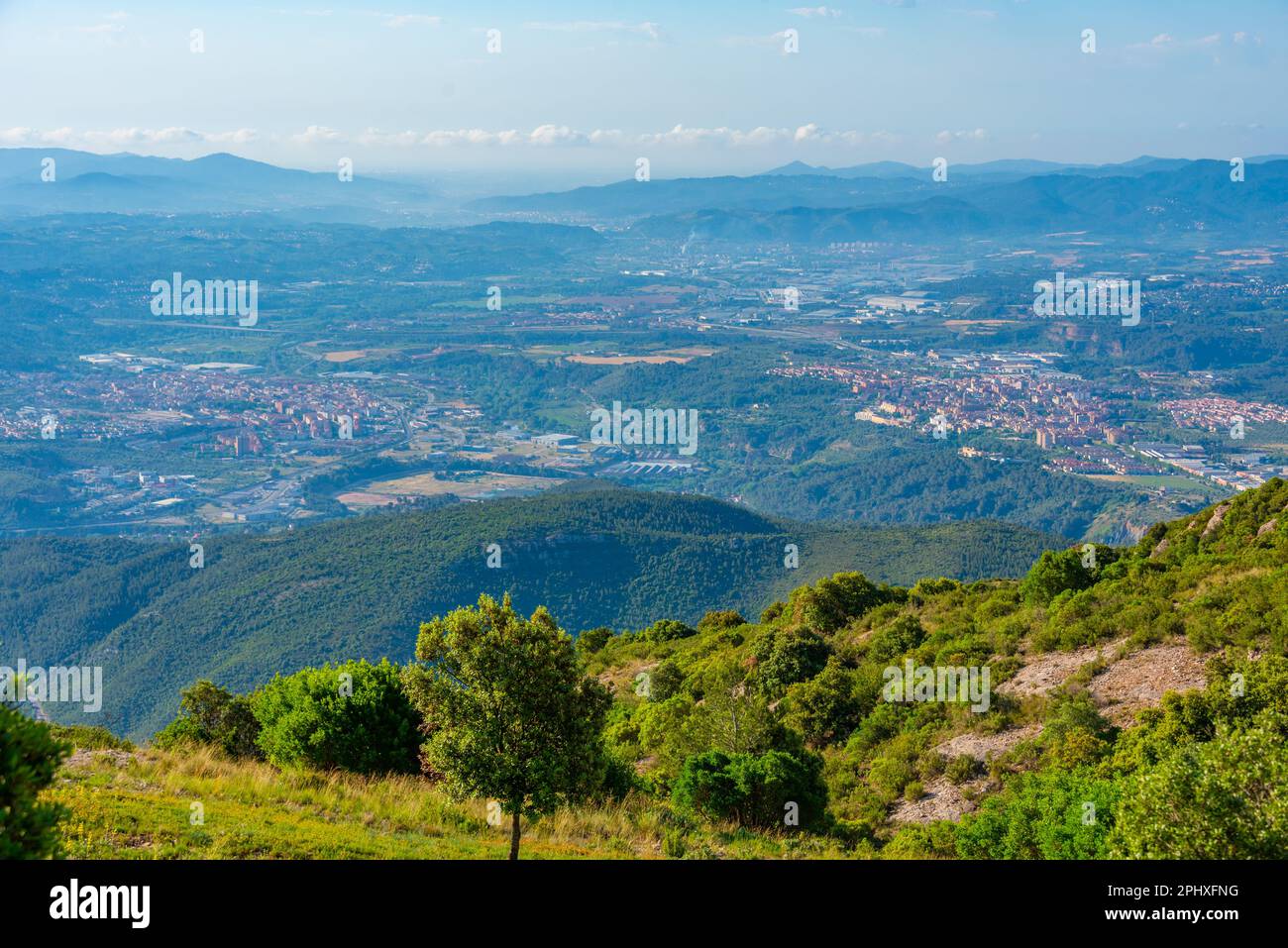 Aerial view of Colbato town in Spain Stock Photo - Alamy
