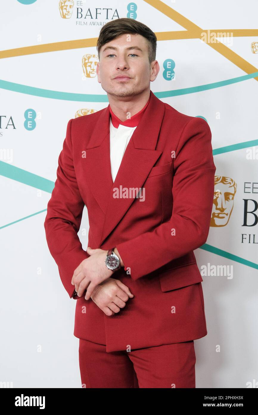 Barry Keoghan photographed during The 2023 EE BAFTA Film Awards Red ...