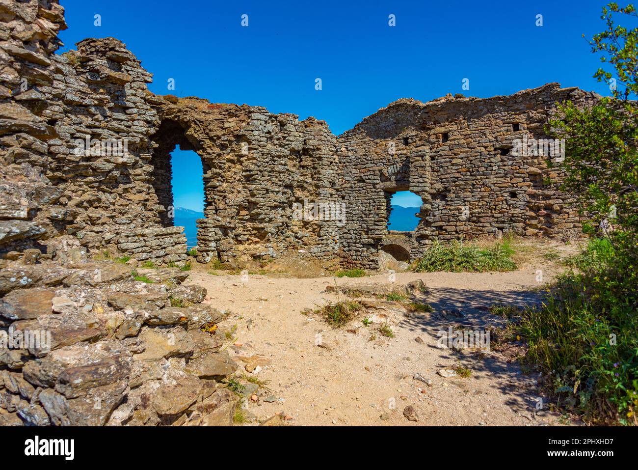 Castell de Verdera near Spanish town El Port de la Selva Stock Photo ...