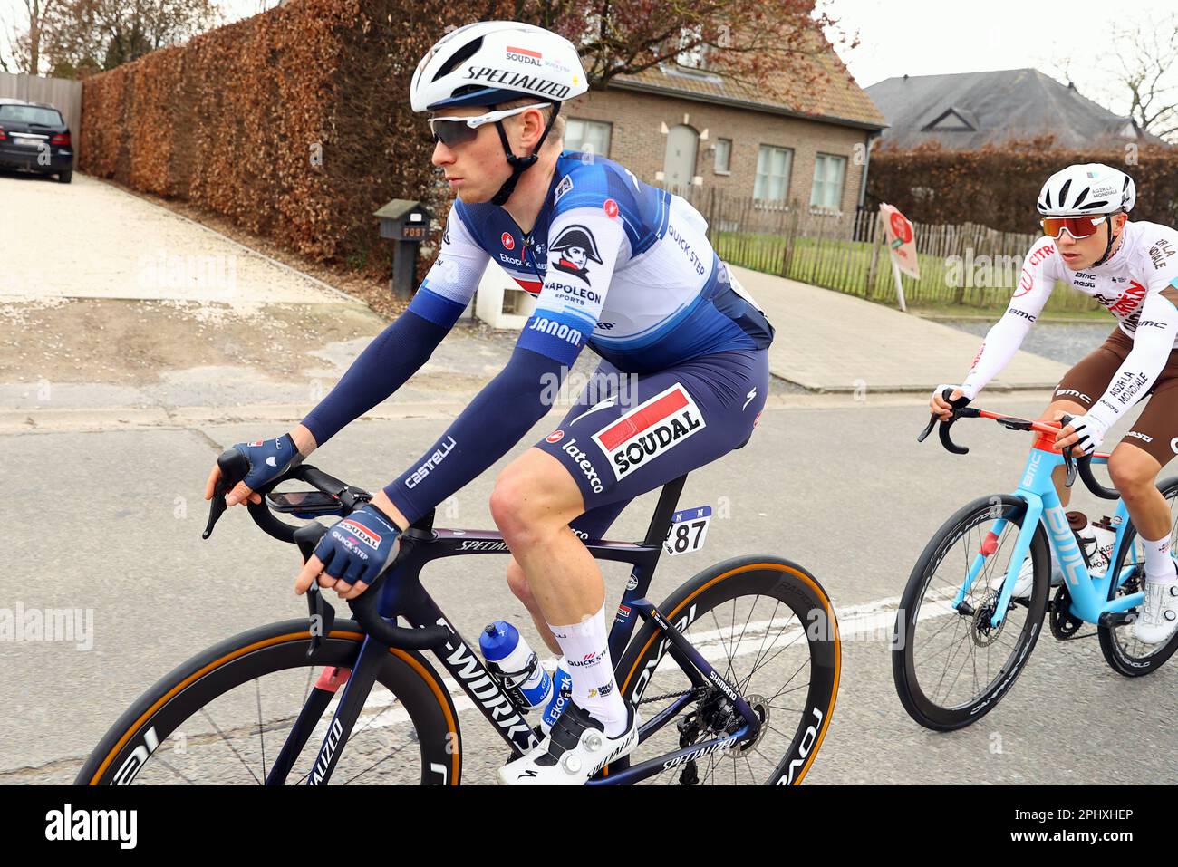 Waregem, Belgium. 29th Mar, 2023. Belgian Stan Van Tricht of Soudal ...