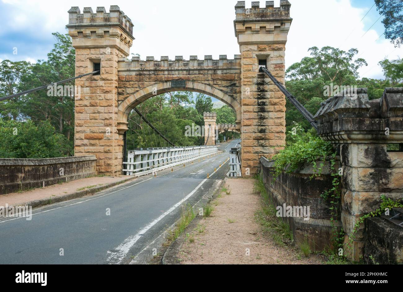 Hampden Bridge at Shoalhaven in Kangaroo Valley in New South Wales ...