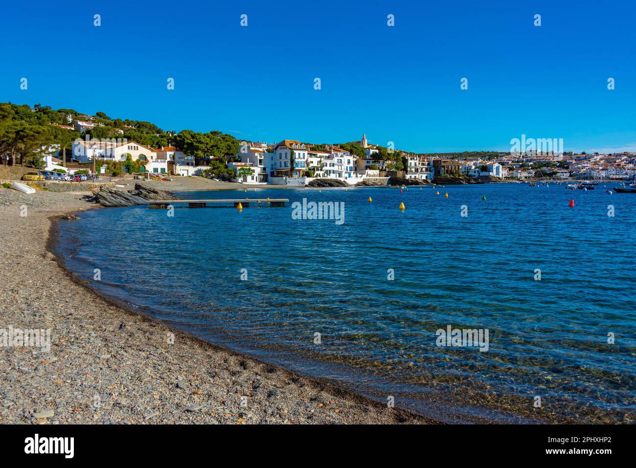 Panorama view of Spanish village Cadaques Stock Photo - Alamy