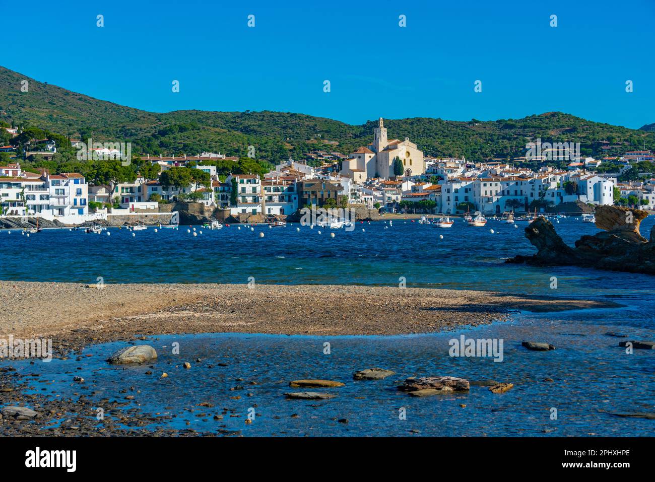 Panorama view of Spanish village Cadaques Stock Photo - Alamy