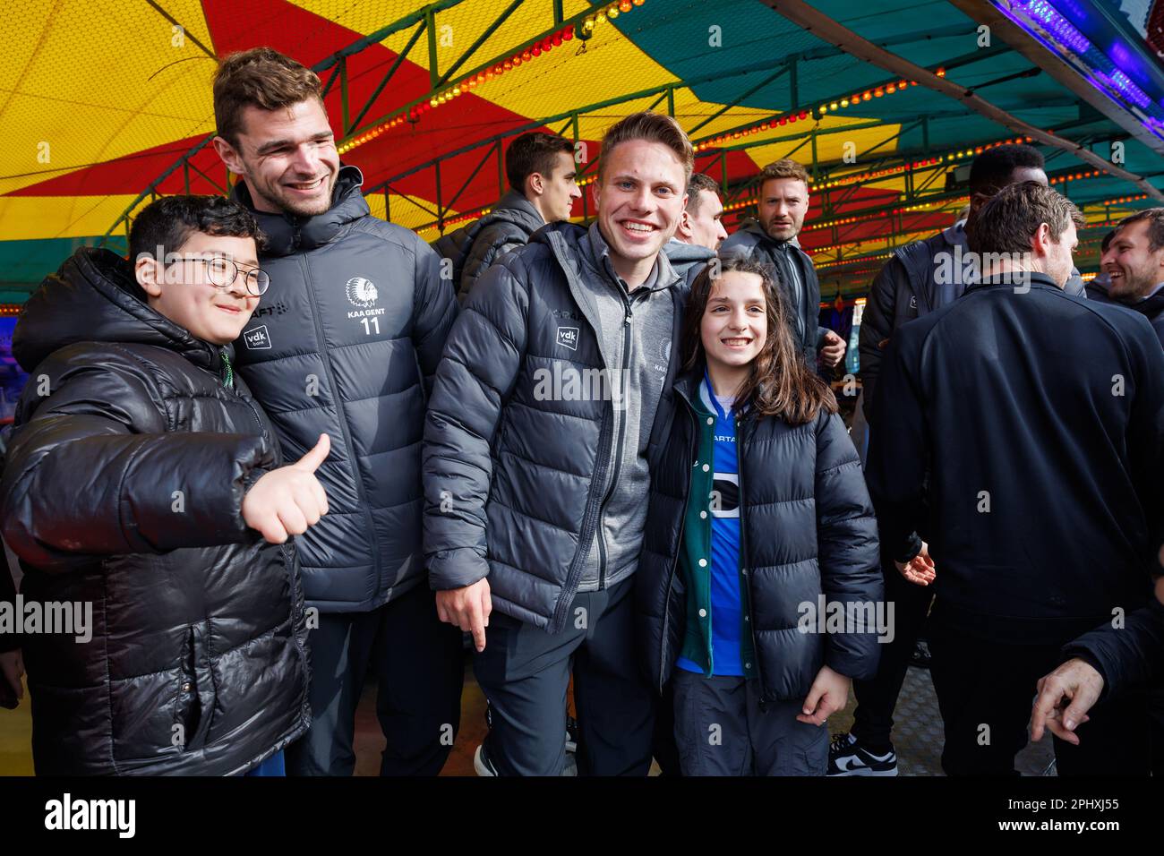 Gent, Belgium. 29th Mar, 2023. Gent's Hugo Cuypers, Gent's Matisse ...