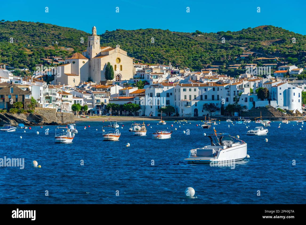 Panorama view of Spanish village Cadaques Stock Photo - Alamy