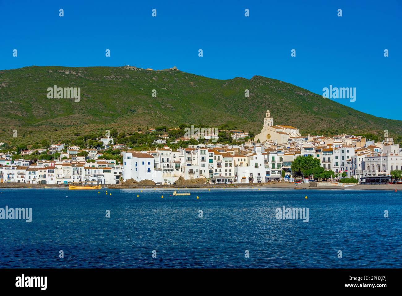 Panorama view of Spanish village Cadaques Stock Photo - Alamy