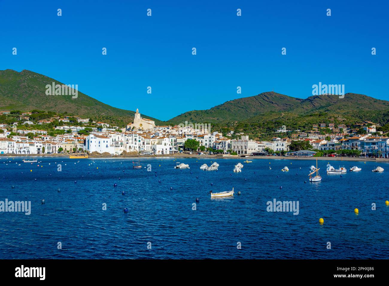 Panorama view of Spanish village Cadaques Stock Photo - Alamy