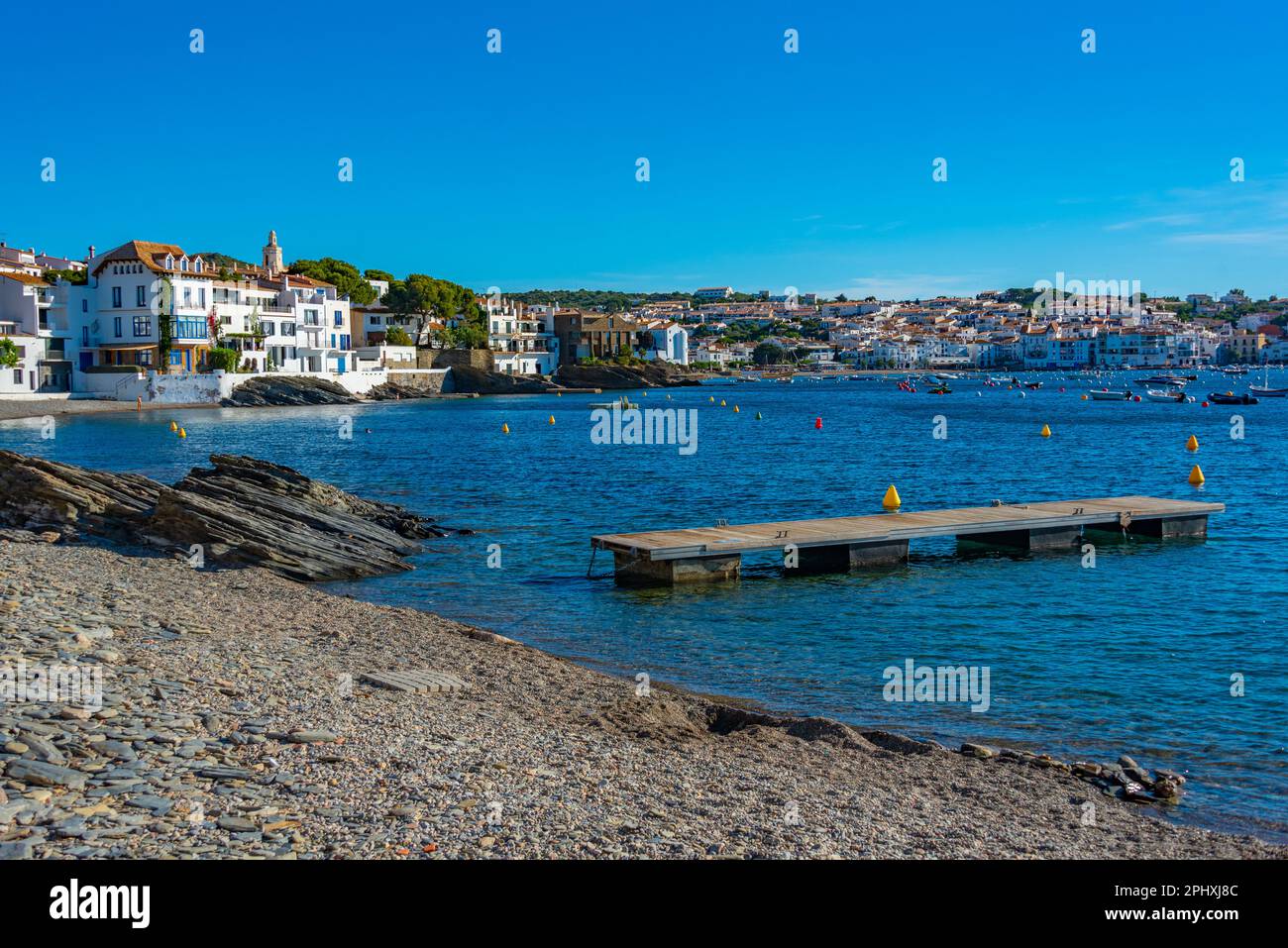 Panorama view of Spanish village Cadaques Stock Photo - Alamy