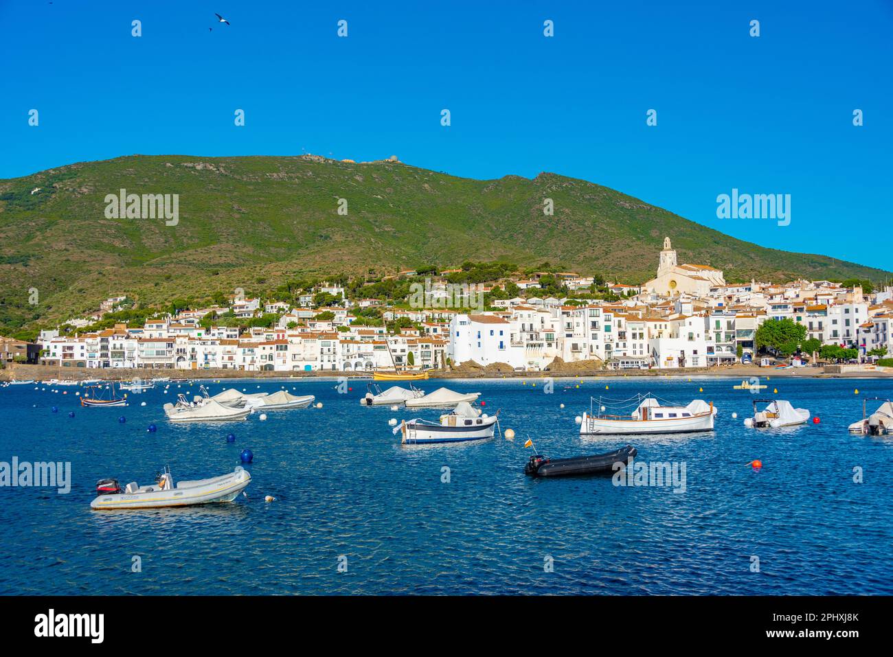 Panorama view of Spanish village Cadaques Stock Photo - Alamy