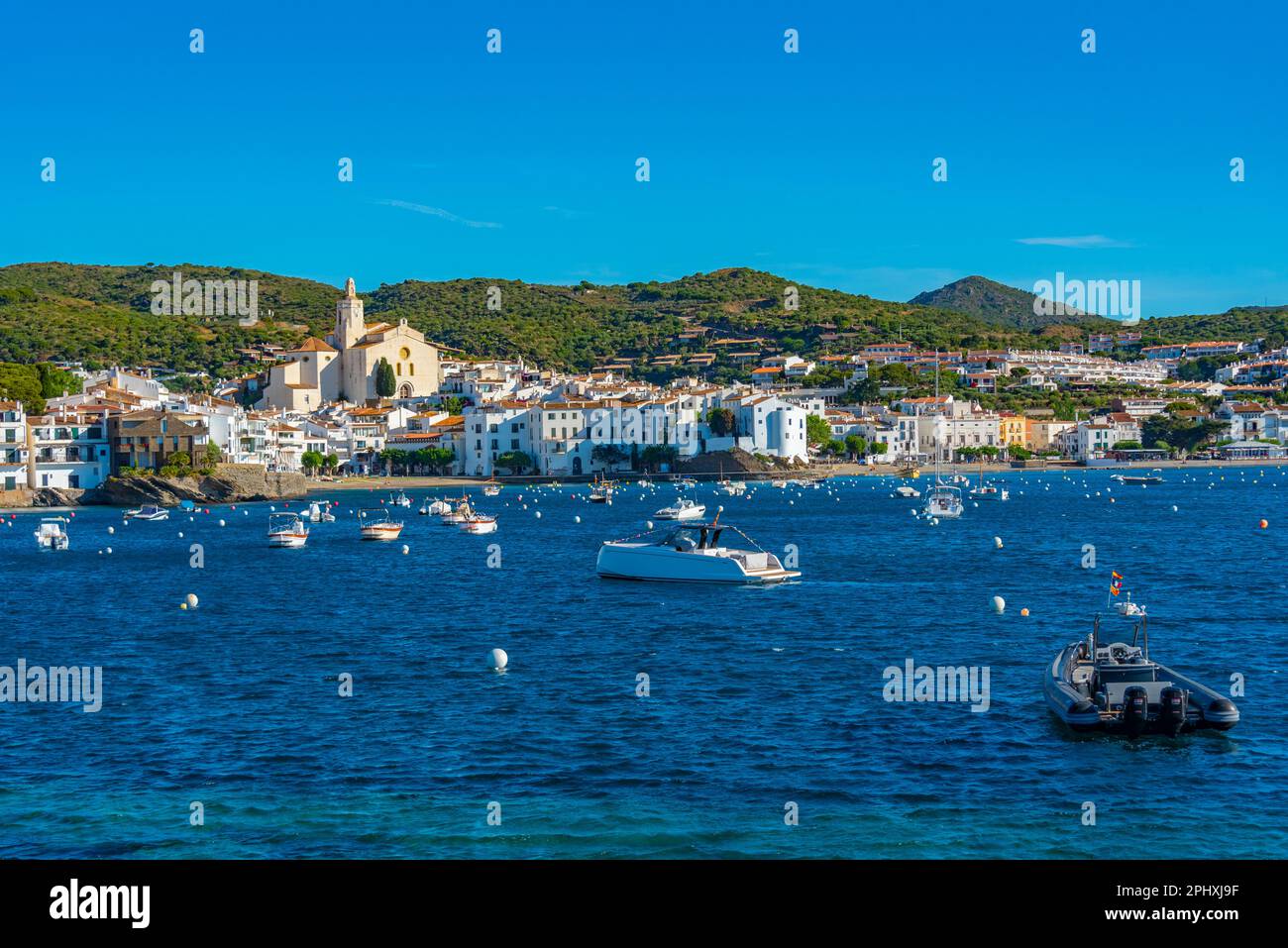 Panorama view of Spanish village Cadaques Stock Photo - Alamy