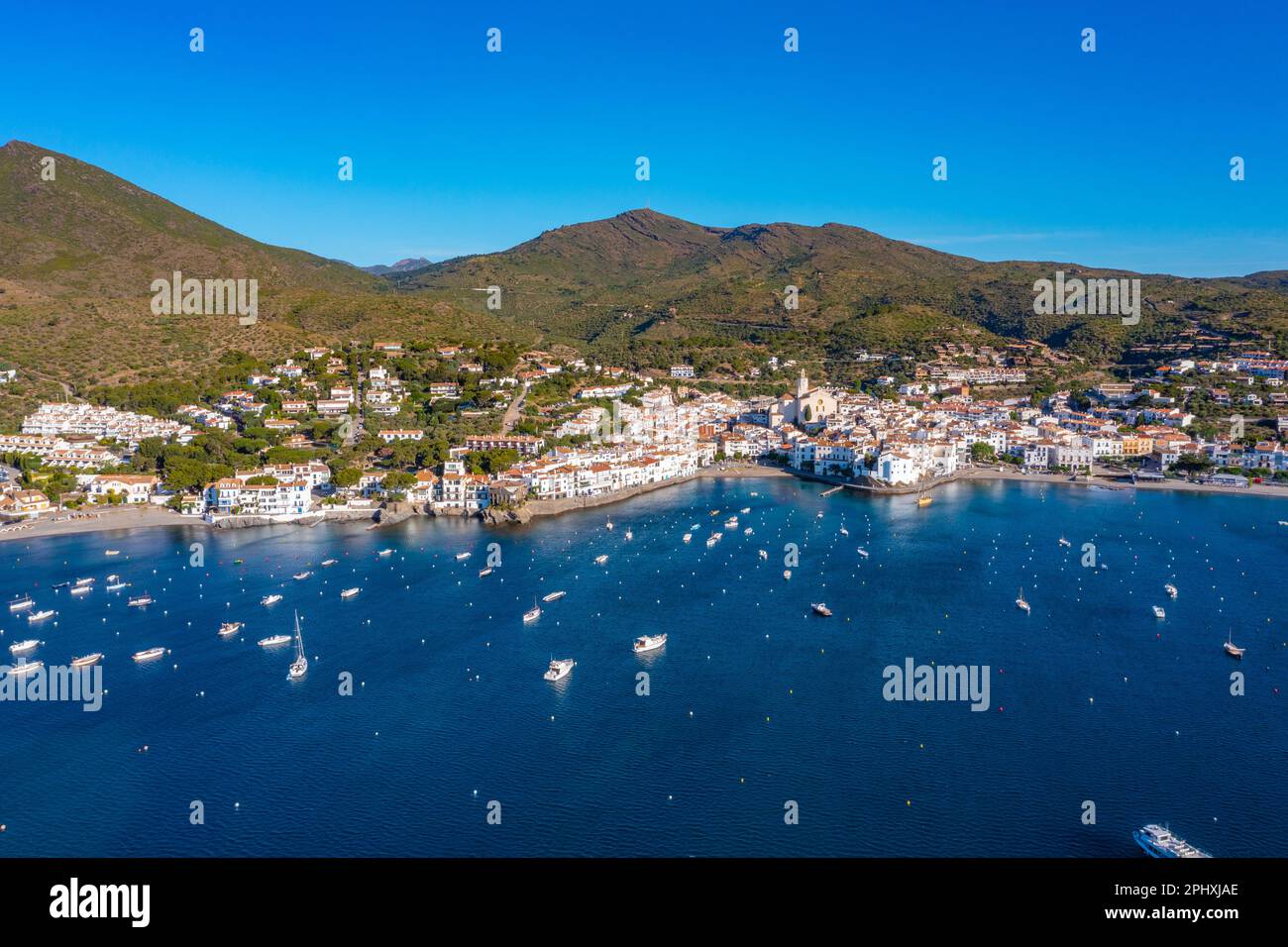 Panorama view of Spanish village Cadaques Stock Photo - Alamy