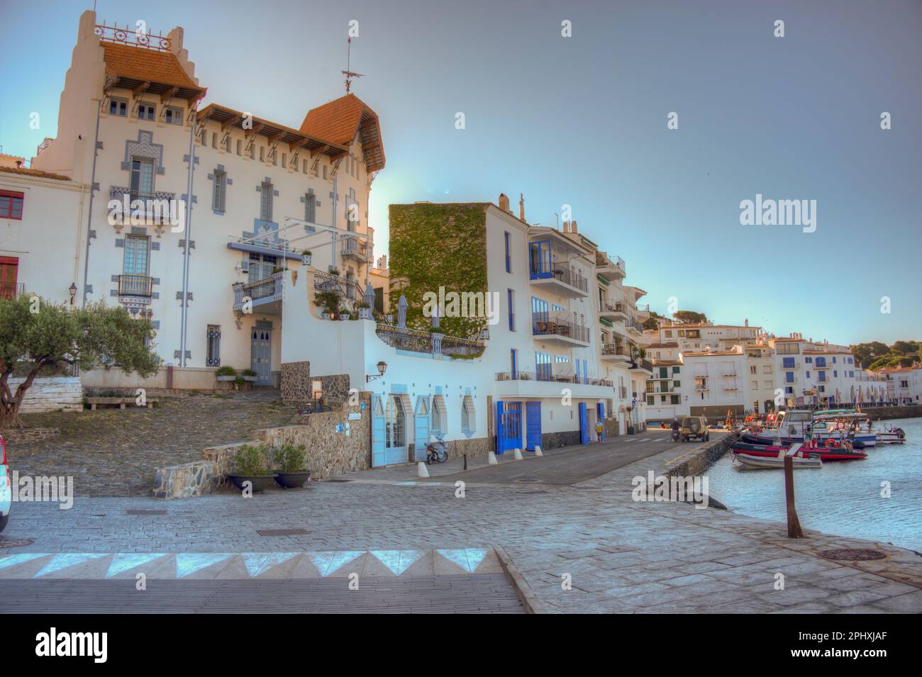 Panorama view of Spanish village Cadaques Stock Photo - Alamy