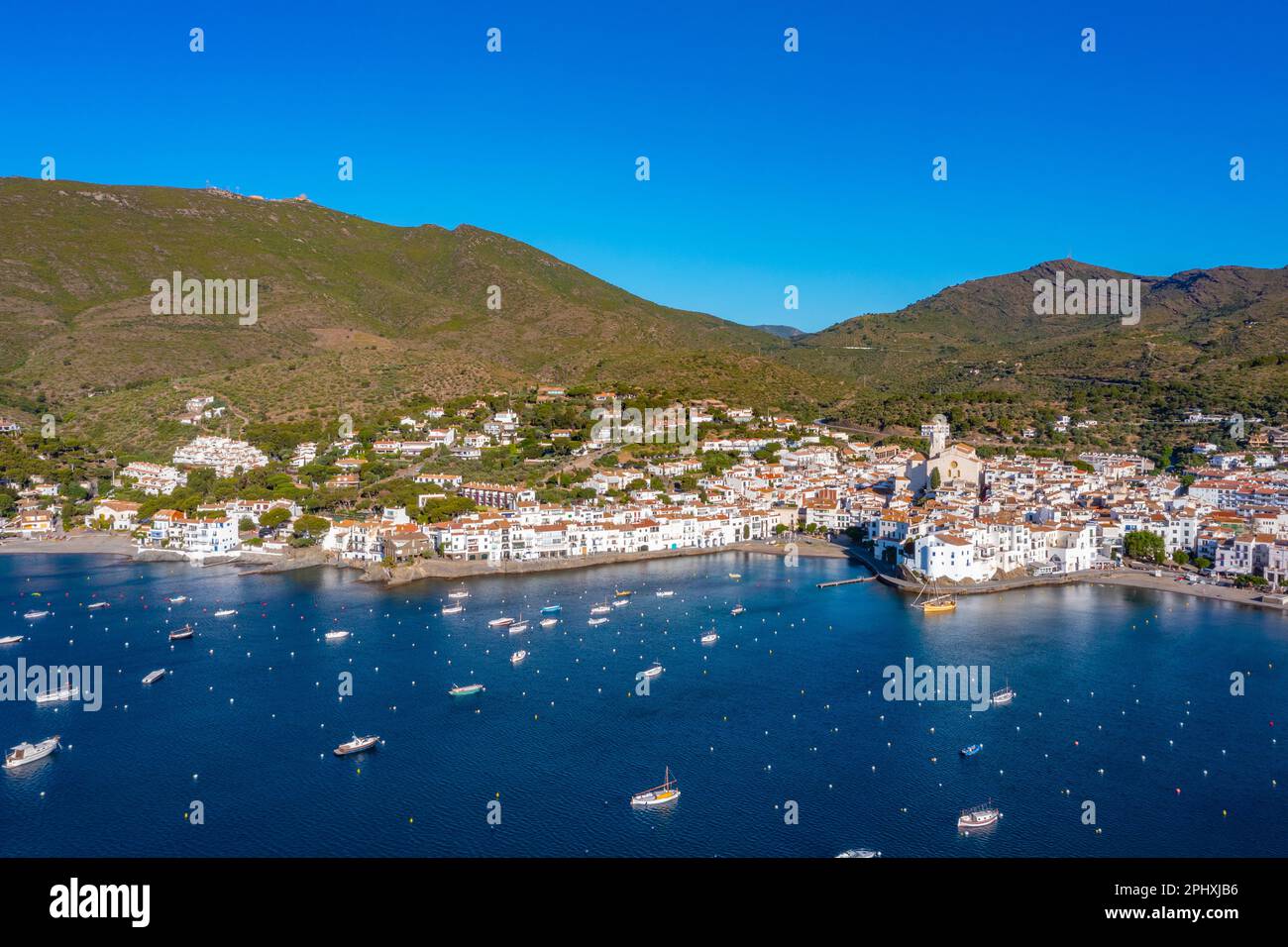 Panorama view of Spanish village Cadaques Stock Photo - Alamy