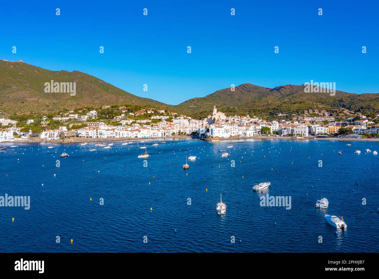 Panorama view of Spanish village Cadaques Stock Photo - Alamy