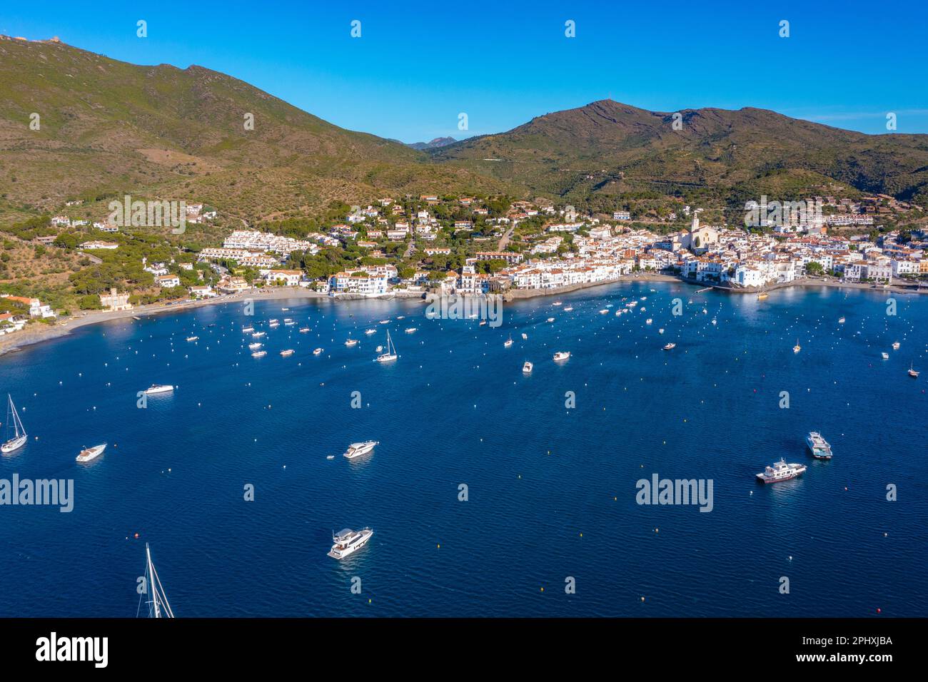 Panorama view of Spanish village Cadaques Stock Photo - Alamy