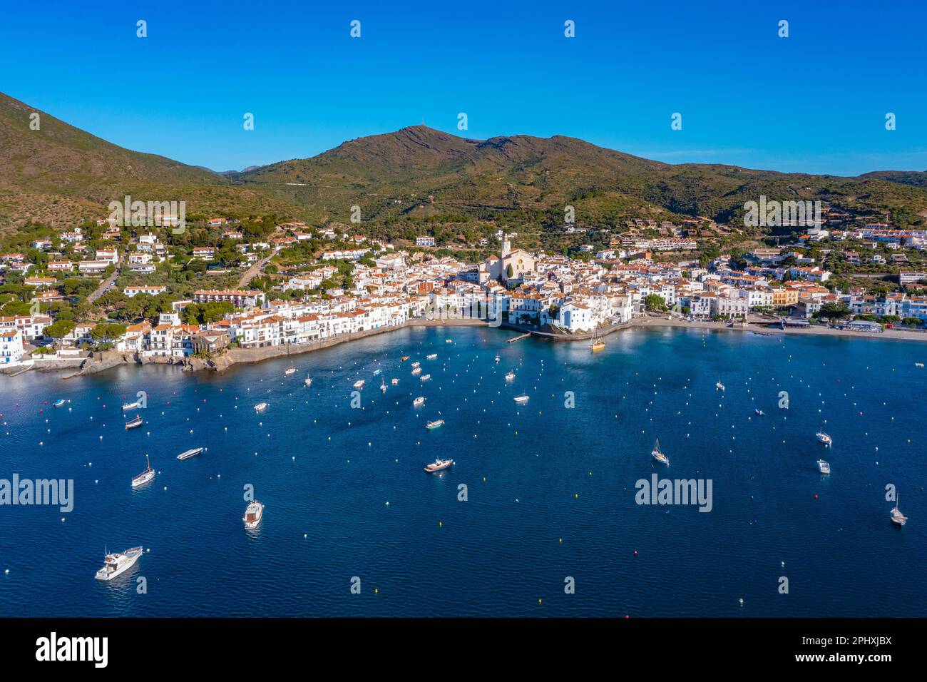 Panorama view of Spanish village Cadaques Stock Photo - Alamy