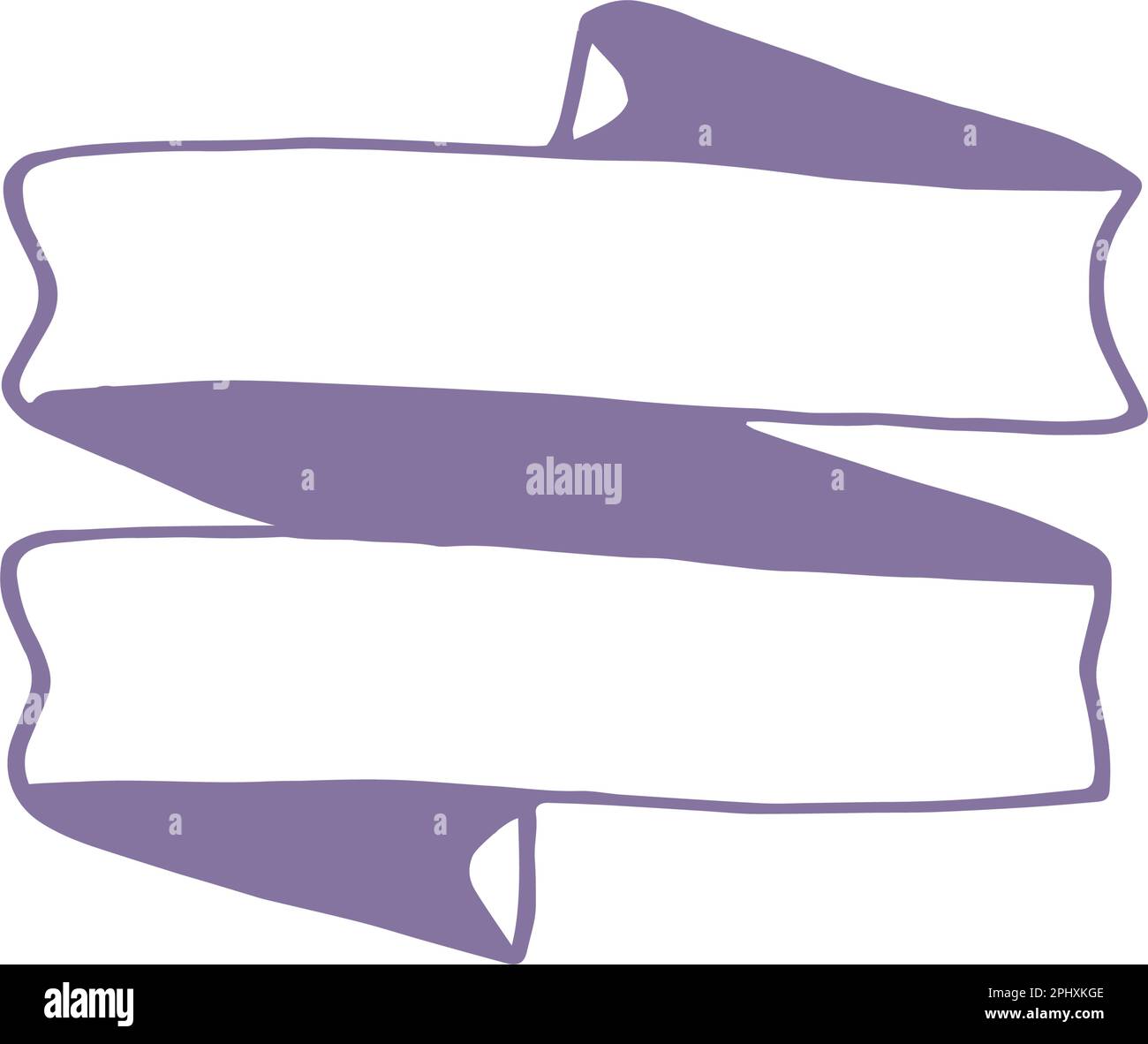 Hand drawn vintage style banner isolated on white background. Vector ...