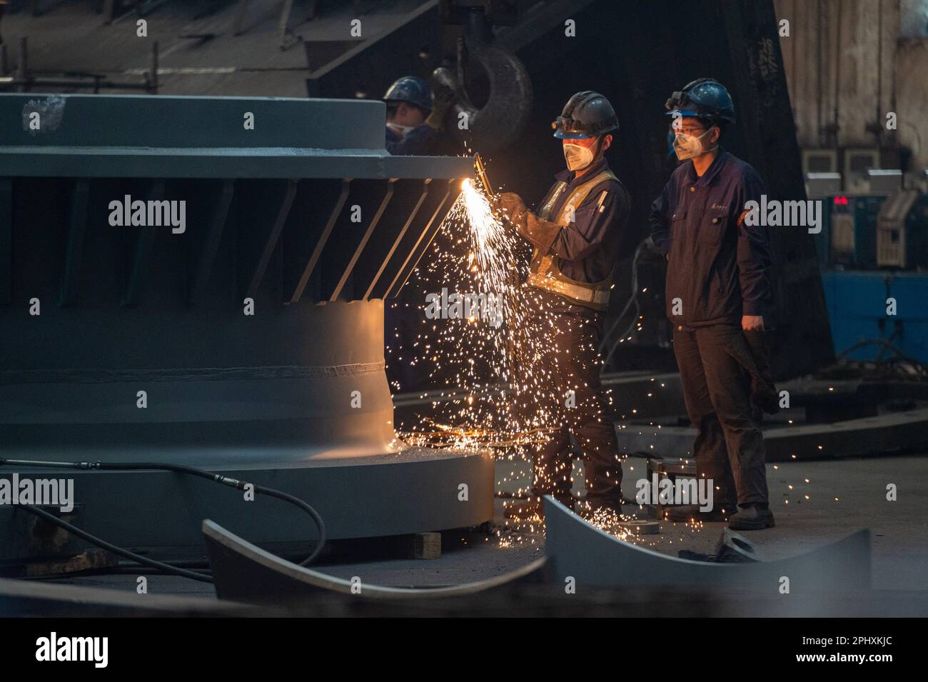 Harbin, China's Heilongjiang Province. 29th Mar, 2023. Staff members ...