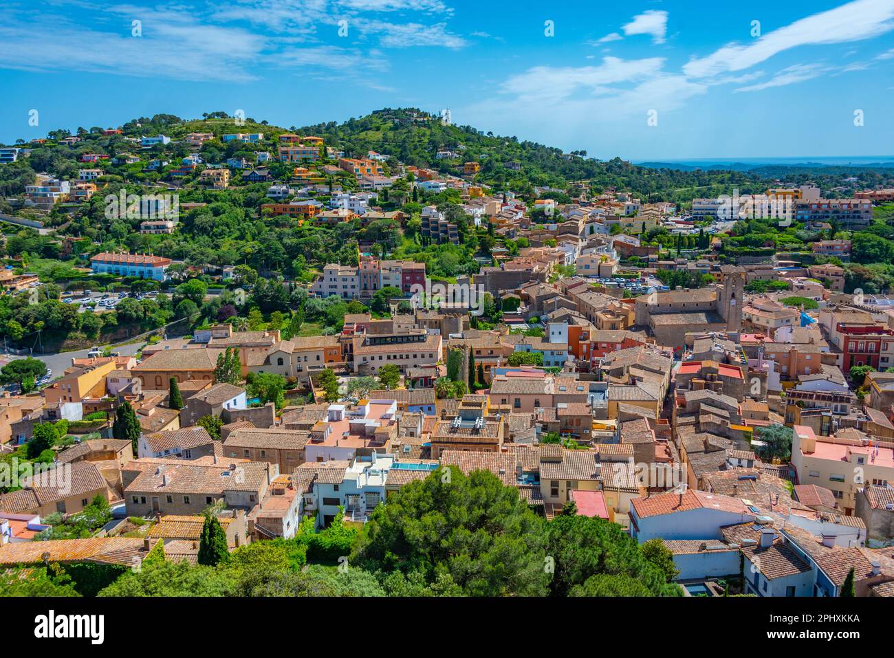 Aerial view castell de sant hi-res stock photography and images - Alamy