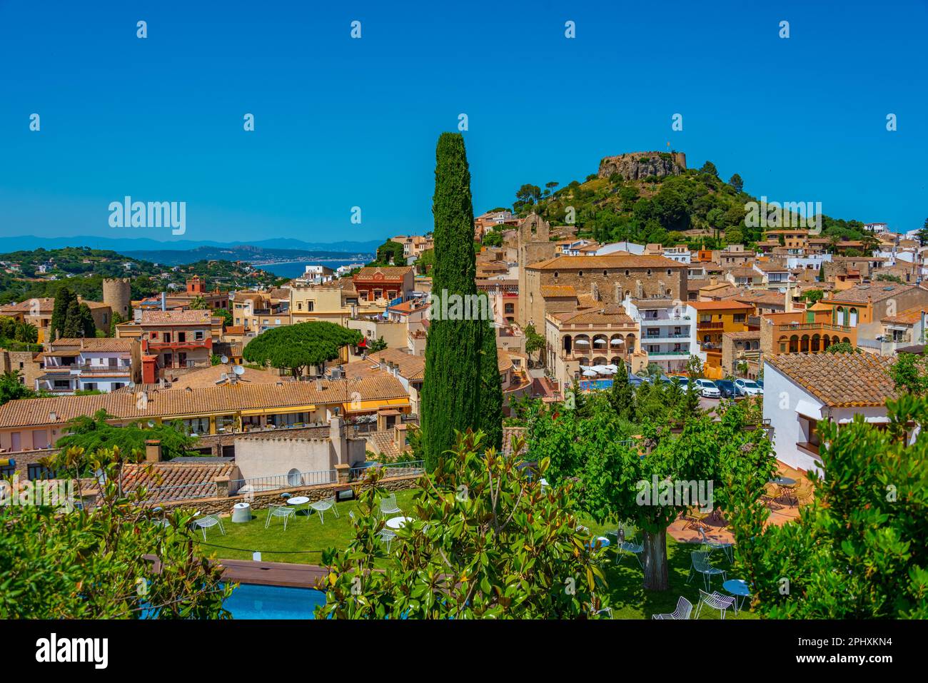 Aerial view castell de sant hi-res stock photography and images - Alamy