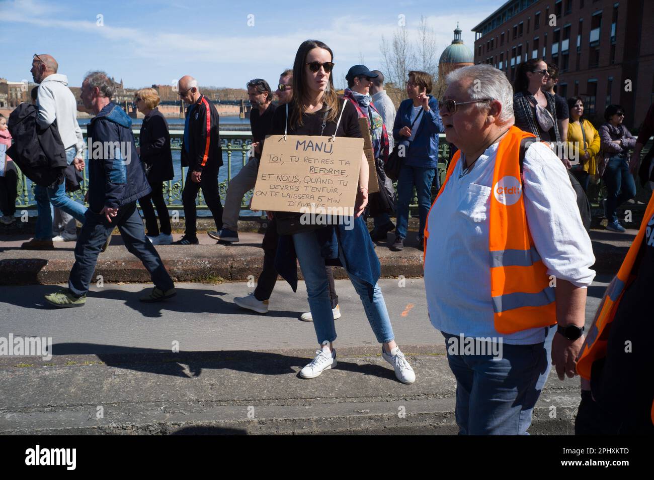 Neck placard hi-res stock photography and images - Alamy