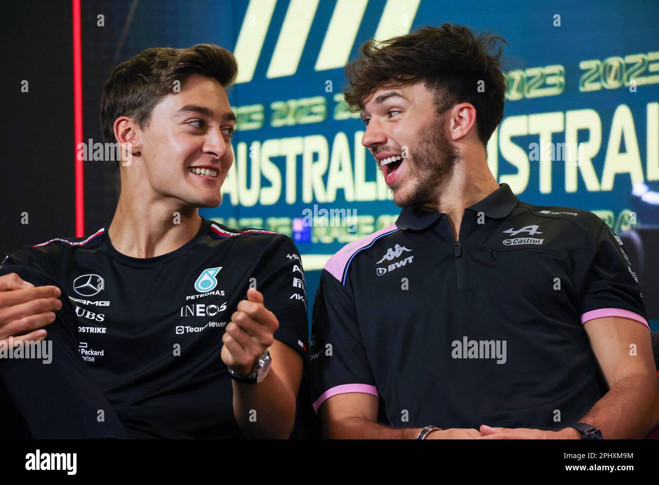 Melbourne, Australia. 30th Mar, 2023. George Russell of Great Britain ...