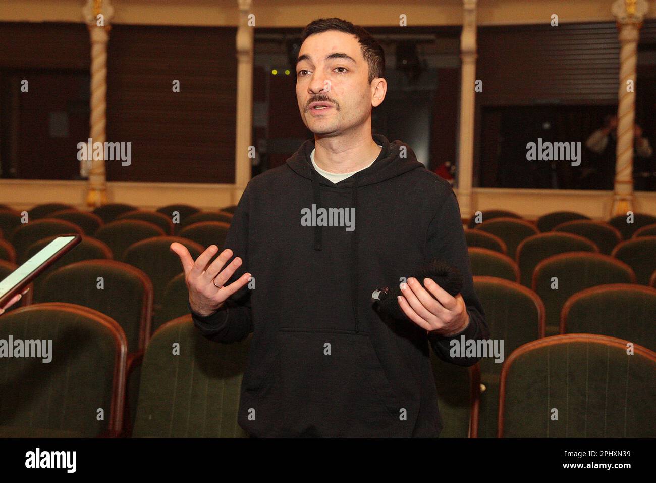 KYIV, UKRAINE - MARCH 29, 2023 - Director Davyd Petrosian attends the ...