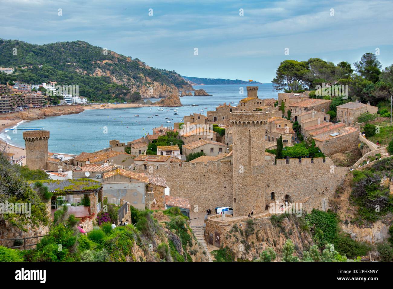 Muralles de Tossa de Mar castle in Spain Stock Photo - Alamy
