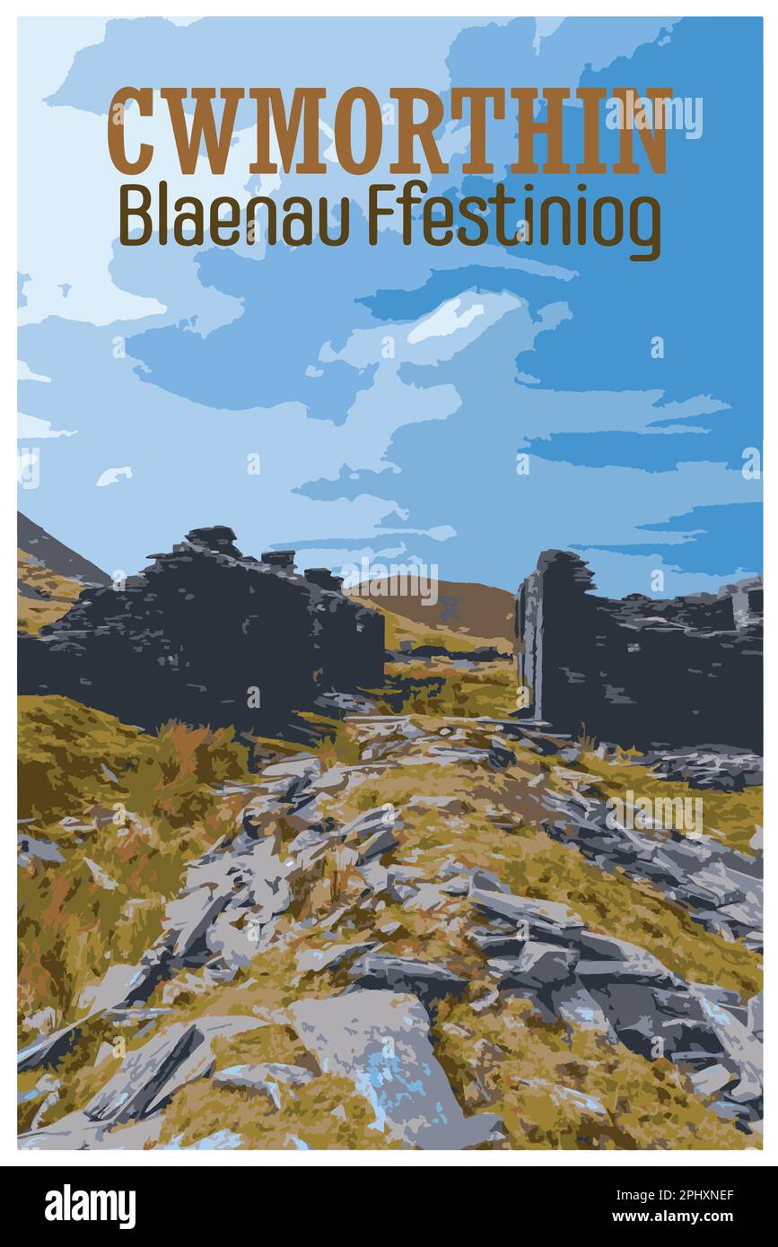 Rural snowdonia Stock Vector Images - Alamy