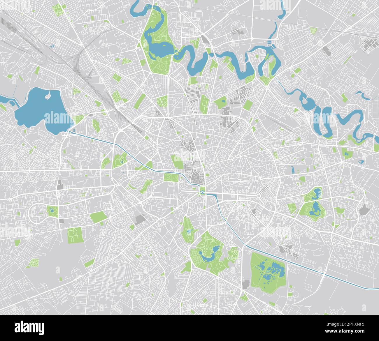 Vector city map of Bucharest with well organized separated layers Stock Vector Image & Art - Alamy