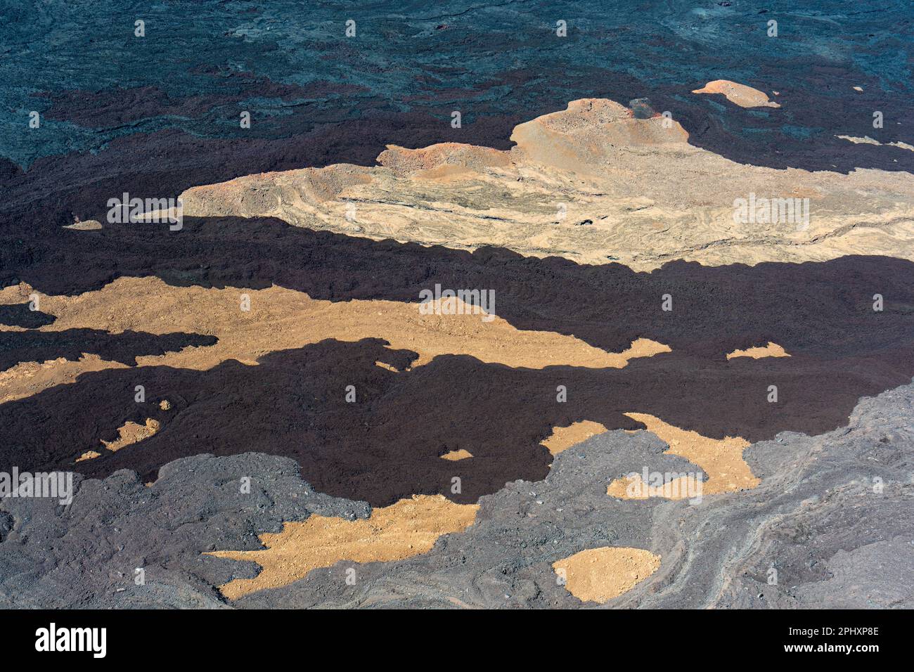 Rugged and desolate beauty of Hawaii's barren volcanic landscape, with ...