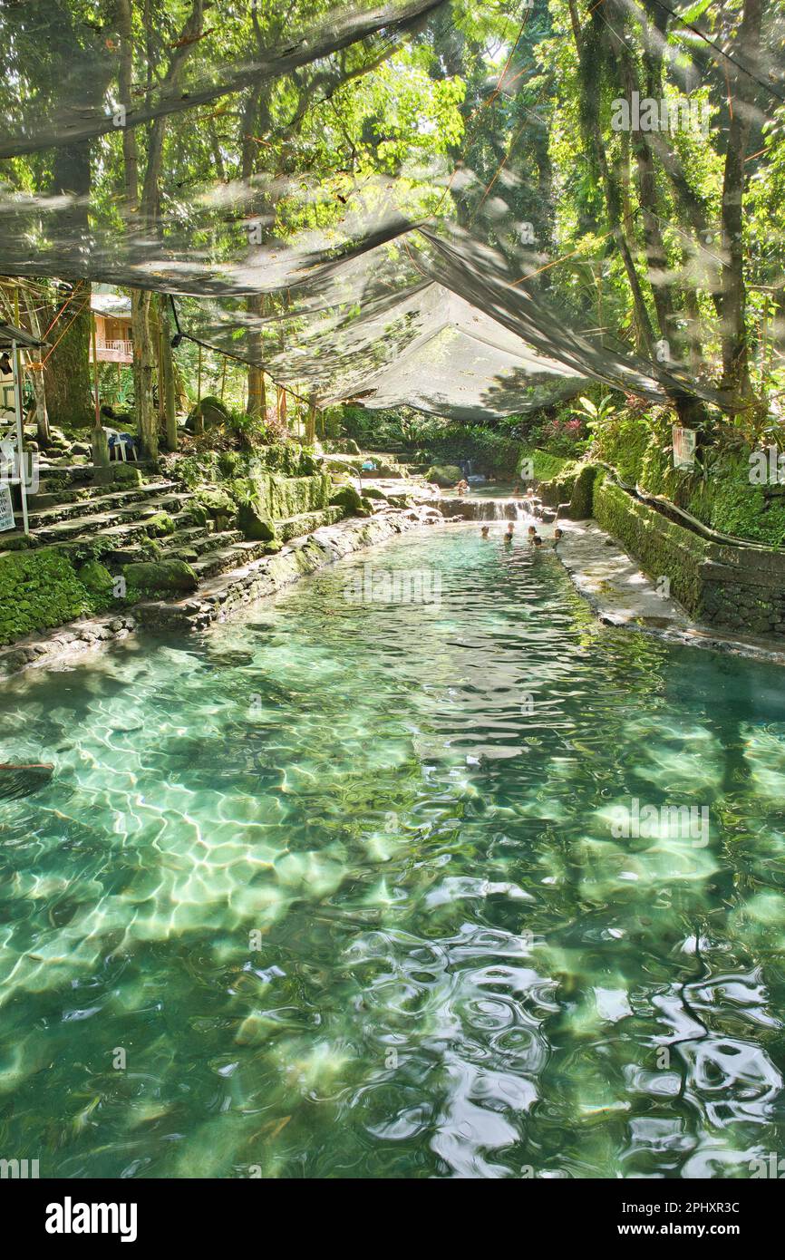 The idyllic Ardent Hot Springs in Camiguin, Philippines, surrounded by ...