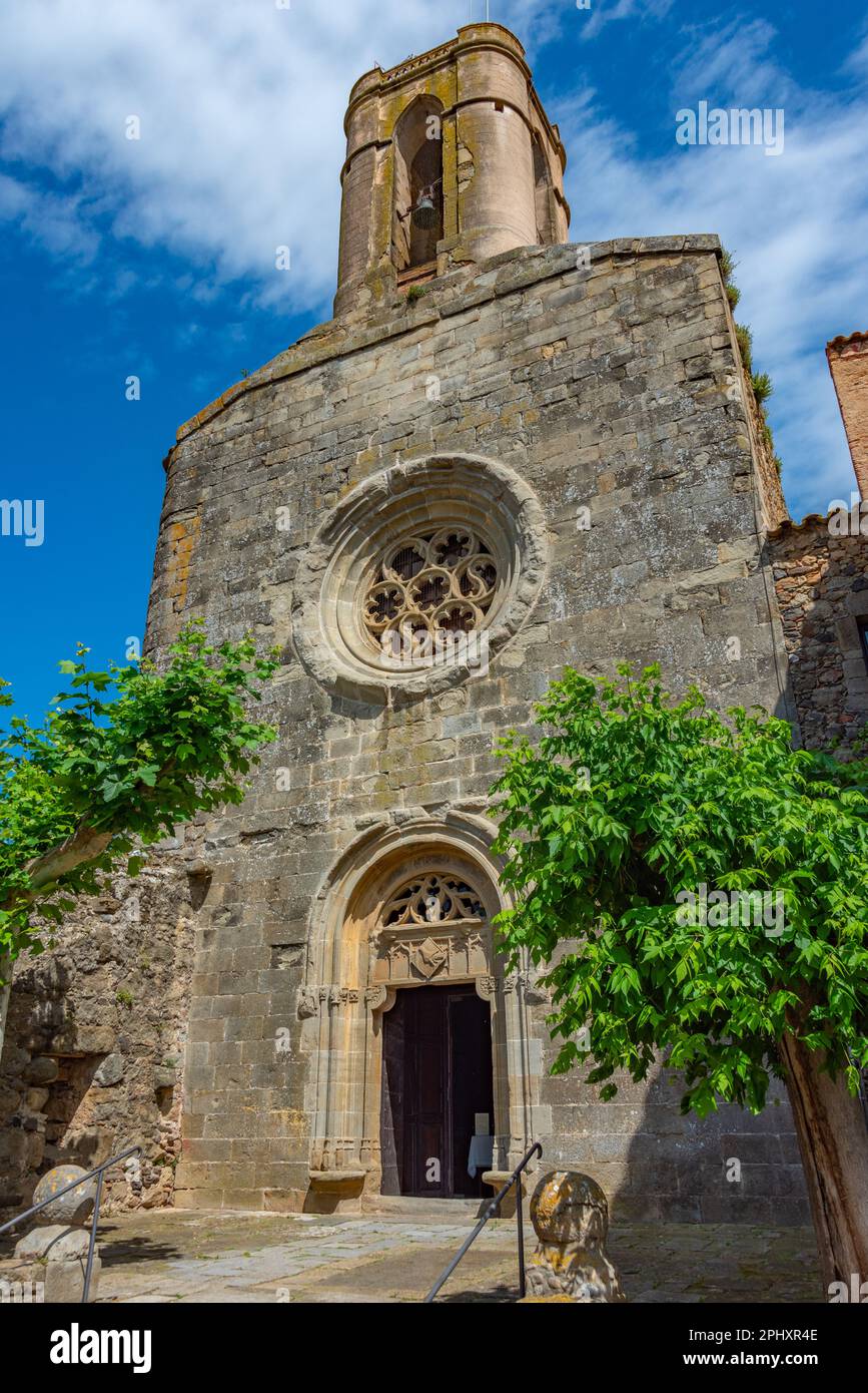 Church of Sant Pere de Pubol in Spain Stock Photo - Alamy