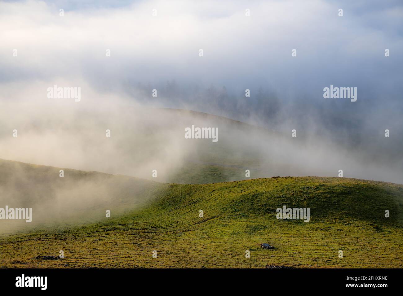 Landscape shrouded in mist hi-res stock photography and images - Alamy