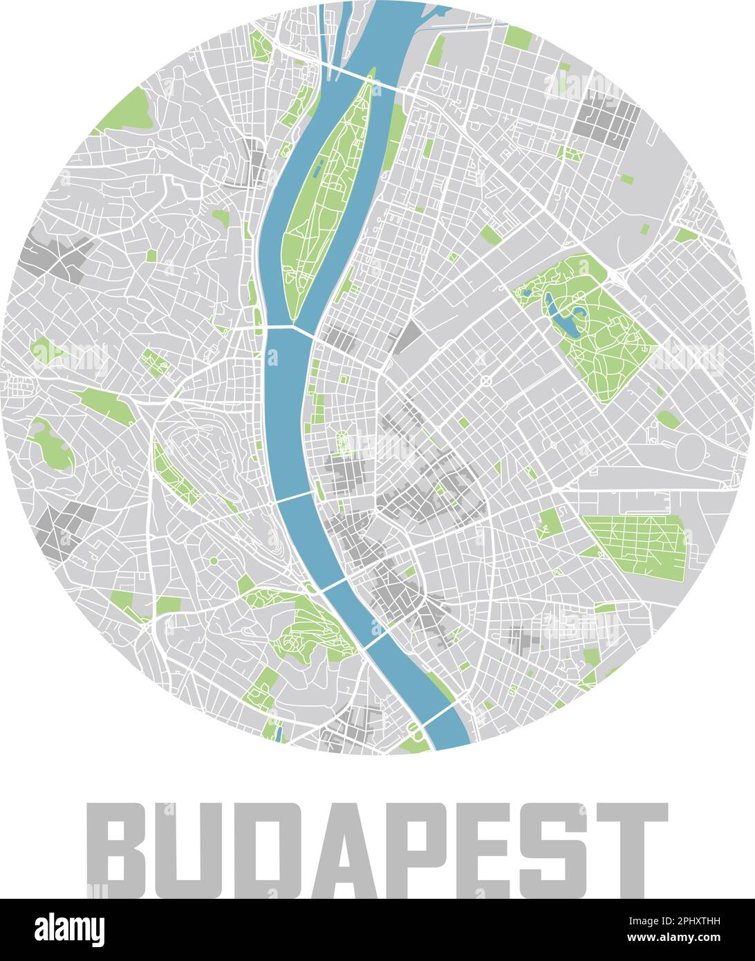 Minimalistic Budapest city map icon Stock Vector Image & Art - Alamy